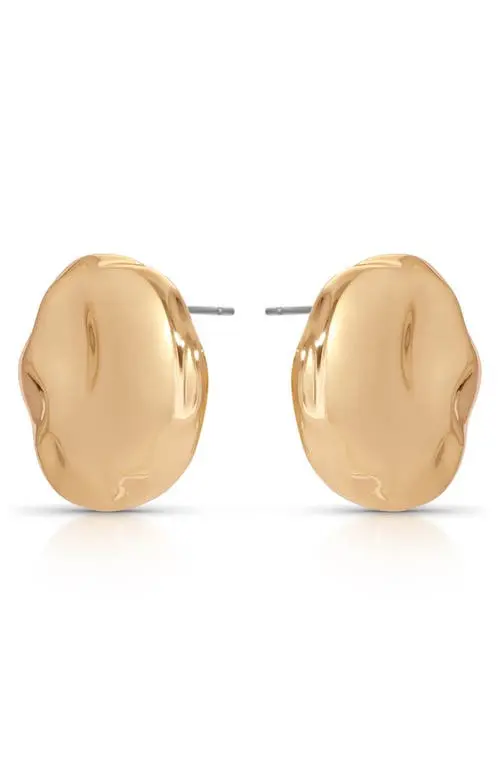 Ettika Molten Spheres Stud Earrings - Gold