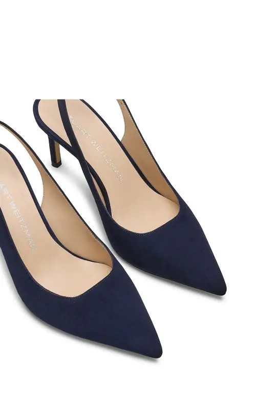 STUART WEITZMAN Power Slingback 75 Pump - Nice Blue