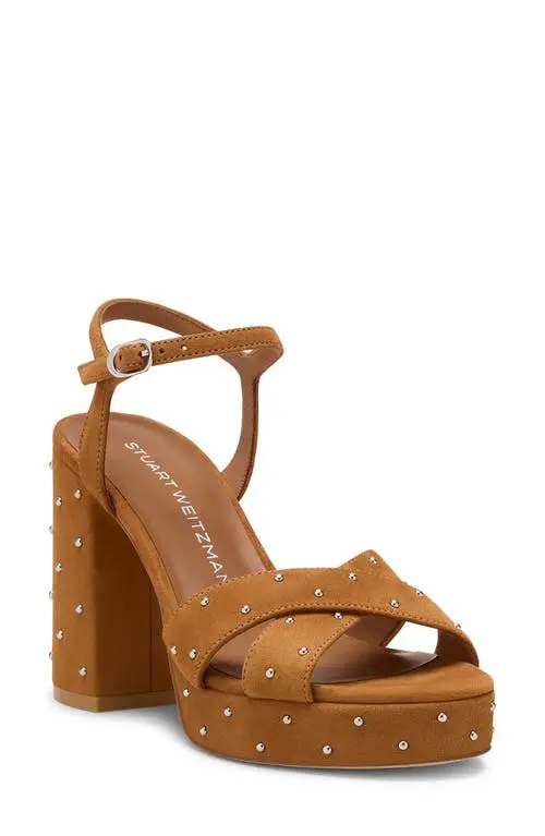 STUART WEITZMAN Studded Platform Sandal - Hazel