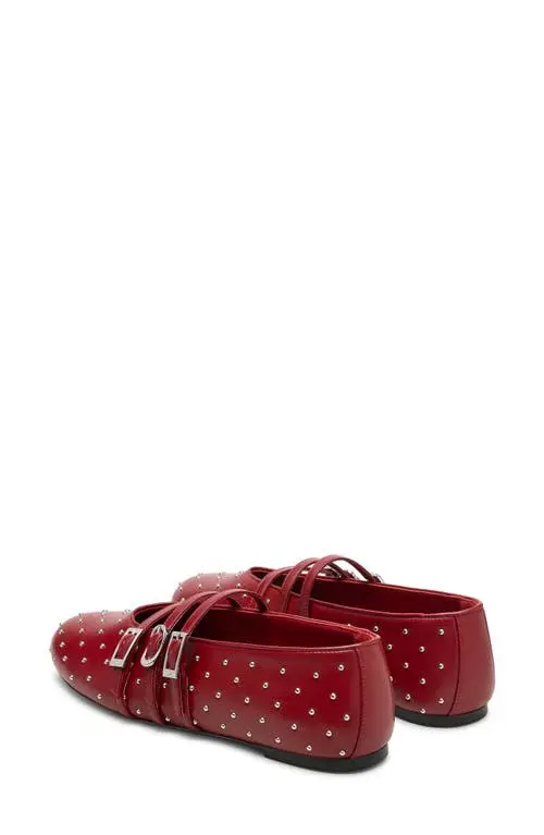 STUART WEITZMAN Studded Mary Jane Ballet Flats - Chile