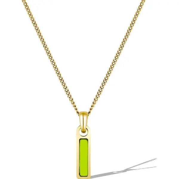 VINCERO Birthstone Pendant Necklace - Gold - August