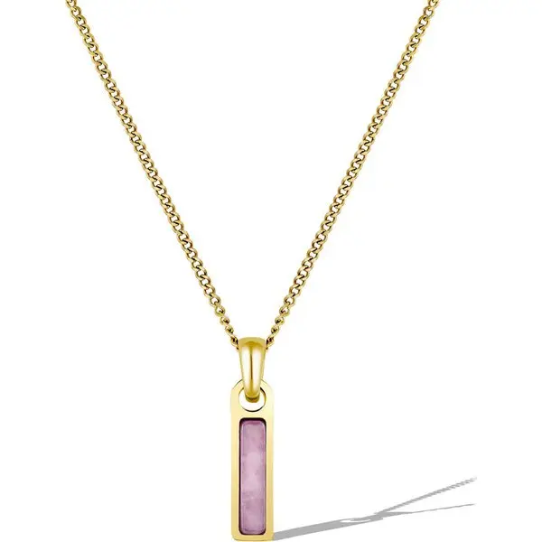 VINCERO Birthstone Pendant Necklace - Gold - October