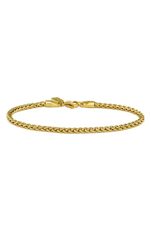 VINCERO Wheat Chain Bracelet - Gold