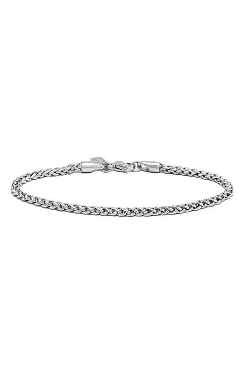VINCERO Wheat Chain Bracelet - Silver
