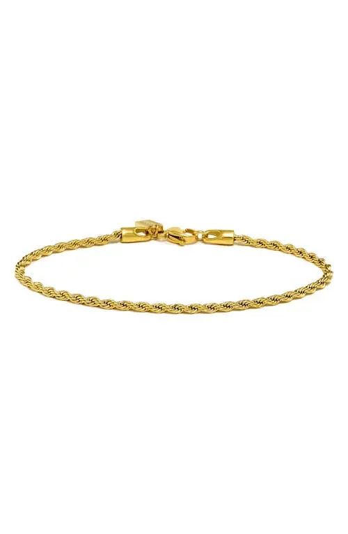 VINCERO Rope Chain Bracelet - Gold