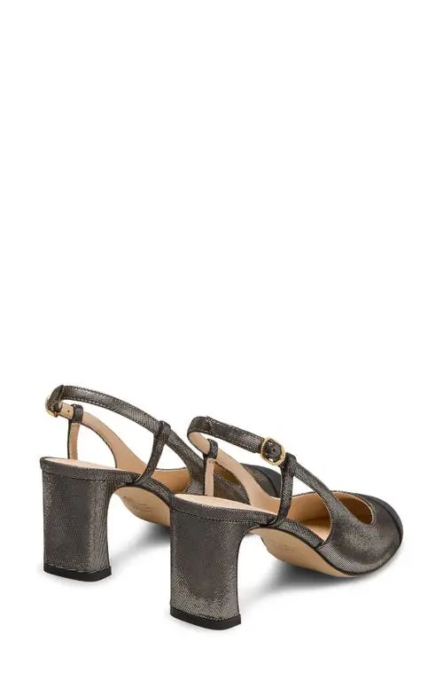 STUART WEITZMAN Babette Cap-toe Slingback Pumps