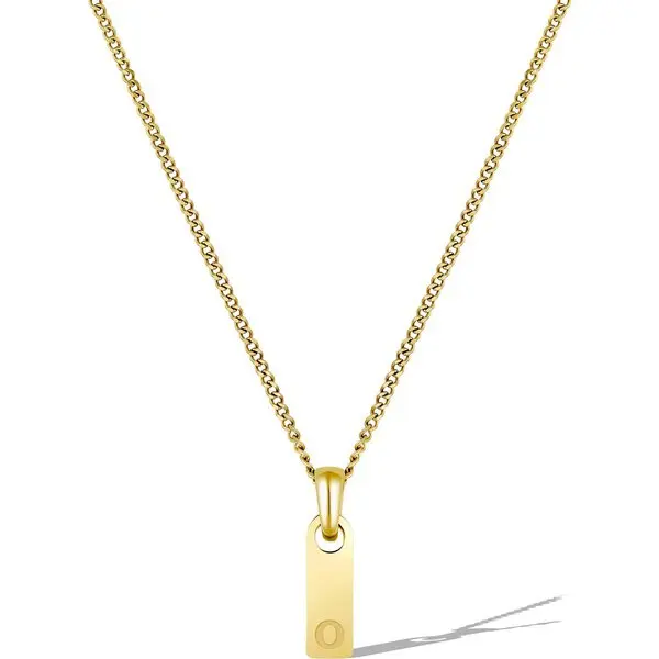 VINCERO Initial Pendant Chain Necklace - Gold - O