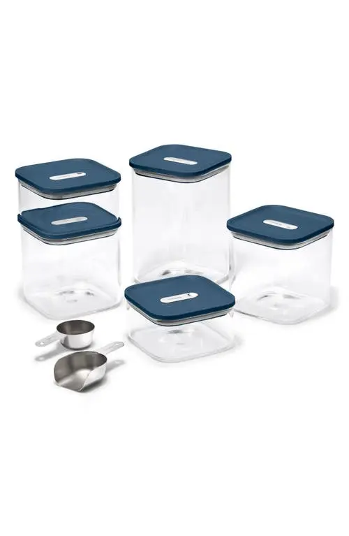 CARAWAY Set Of 5 Airtight Storage Containers - Navy