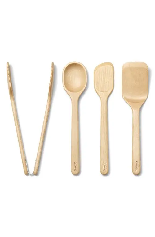 CARAWAY 4-piece Birch Kitchen Utensil Set - No Color