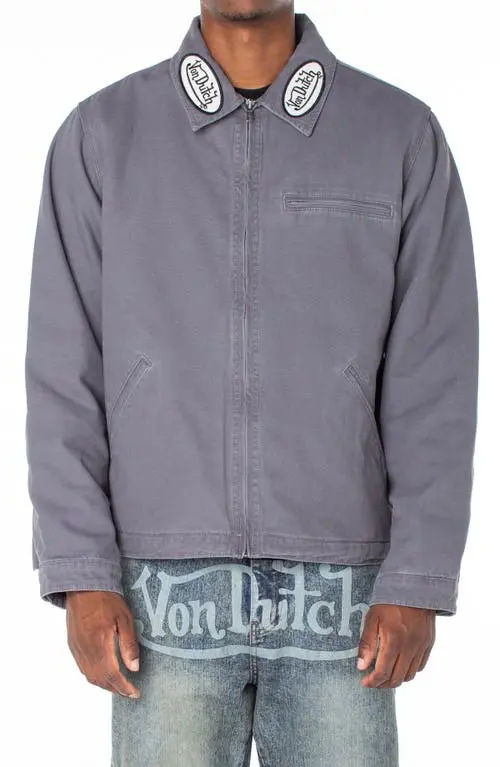 VON DUTCH East Patch Collar Quilted Worker Jacket