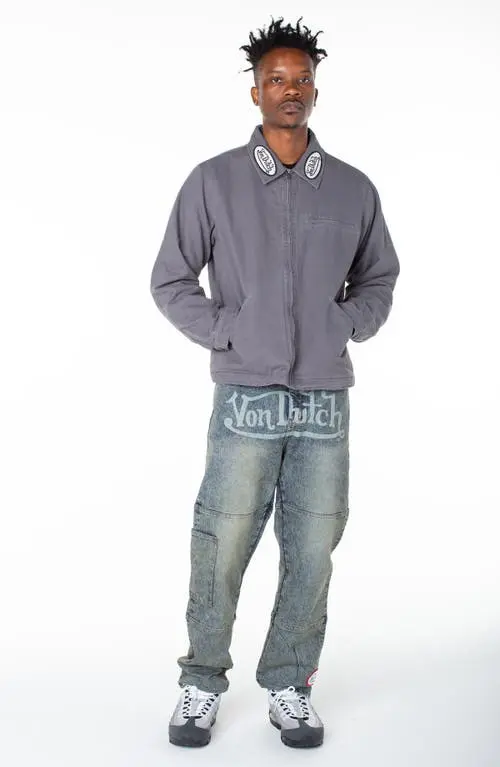 VON DUTCH East Patch Collar Quilted Worker Jacket