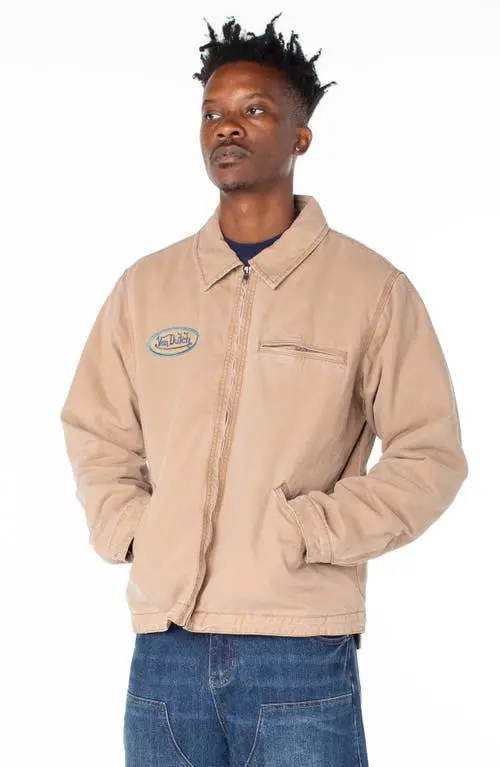 VON DUTCH Lined Quilted Worker Jacket