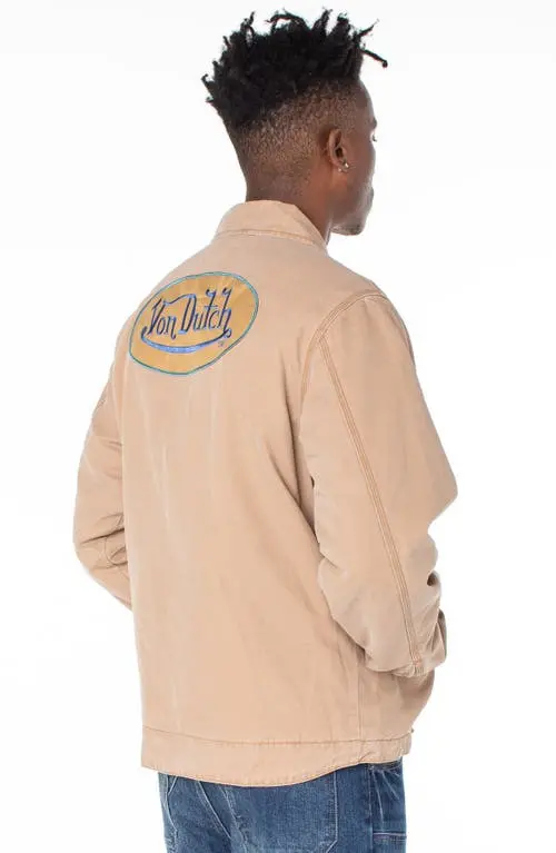VON DUTCH Lined Quilted Worker Jacket