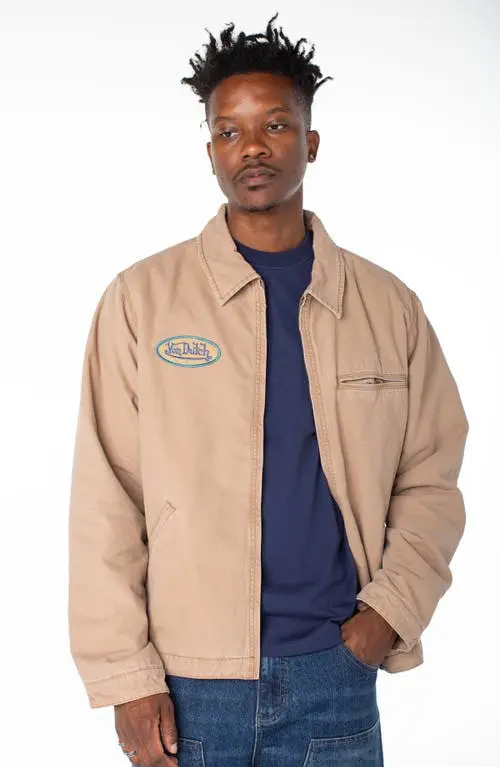 VON DUTCH Lined Quilted Worker Jacket - Soft Edge