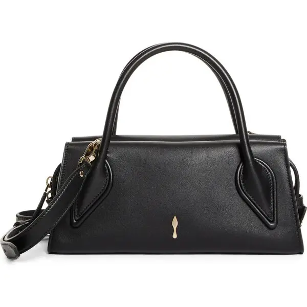 CHRISTIAN LOUBOUTIN Mini Lambskin Baguette Bag - Black