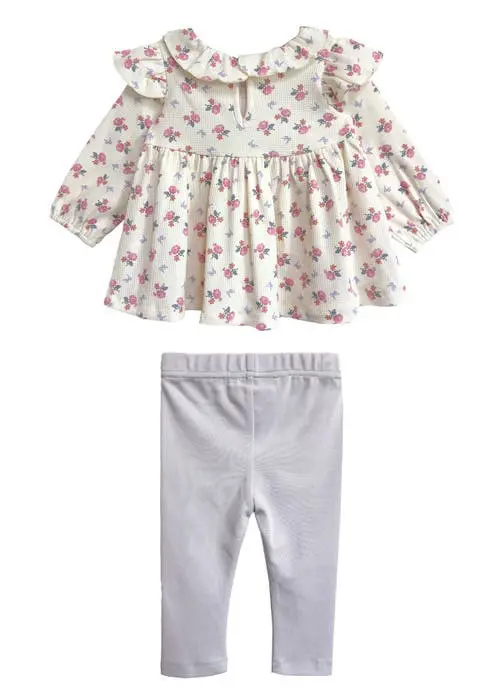MABEL + HONEY Two-piece Set With Floral Print - Purple