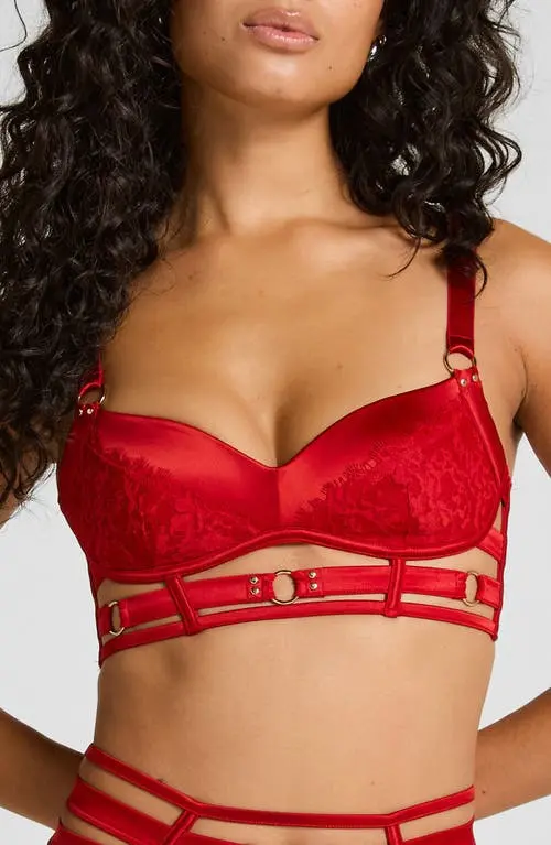 Hunkemoller Noeki Underwire Longline Bralette - Chili Pepper