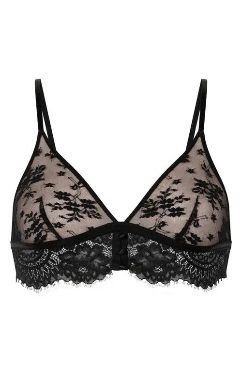 Hunkemoller Lou Eyelash Lace Triangle Bralette