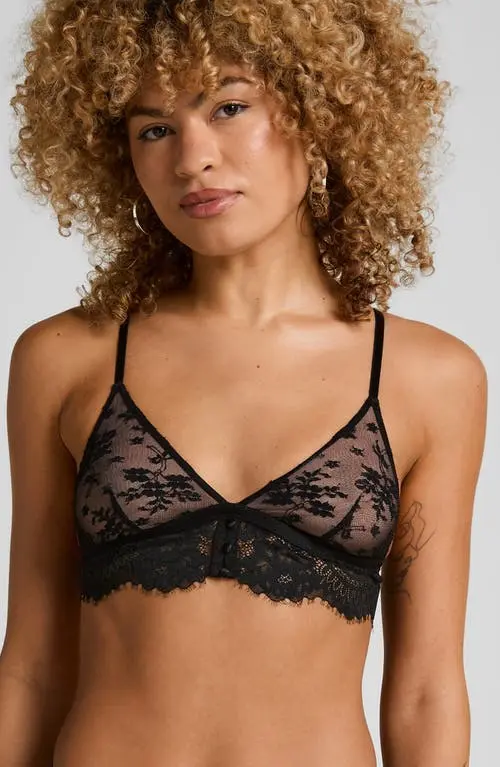 Hunkemoller Lou Eyelash Lace Triangle Bralette