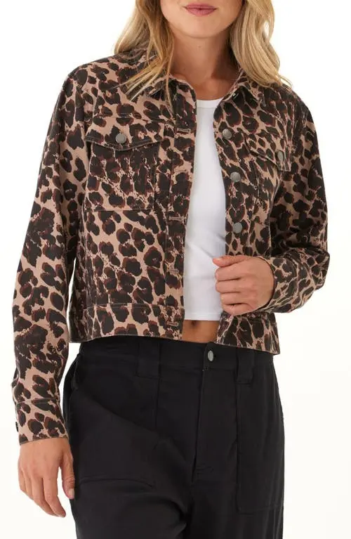 THREADS 4 THOUGHT Abbey Leopard Print Trucker Jacket