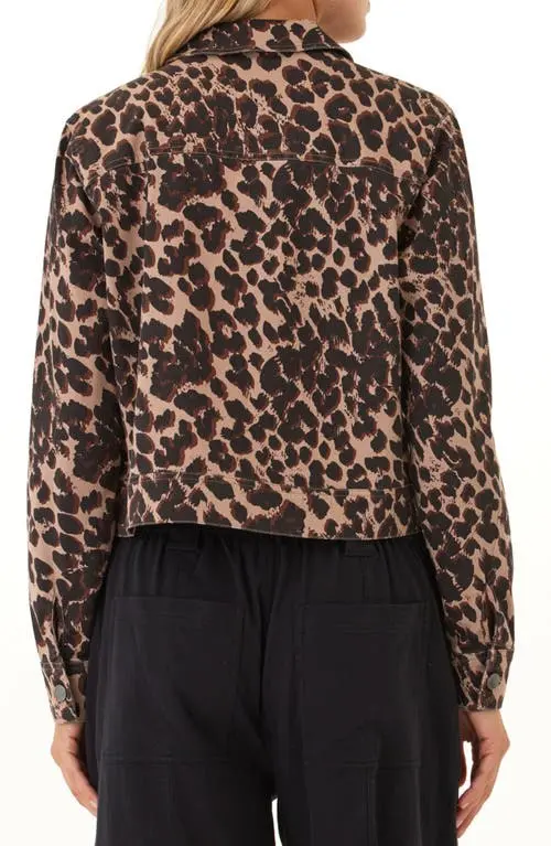 THREADS 4 THOUGHT Abbey Leopard Print Trucker Jacket
