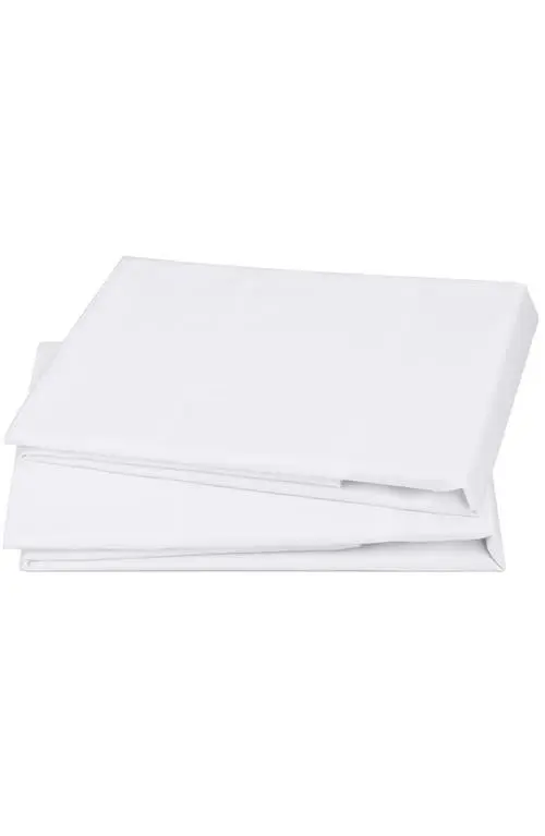 CALIFORNIA DESIGN DEN Set Of 2 Pillowcasessignature Comfort 100% Egyptian Cotton Sateen - Bright White