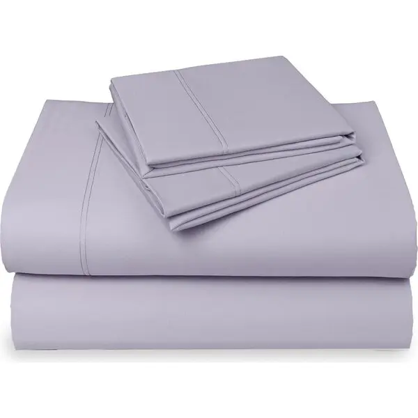 CALIFORNIA DESIGN DEN Hotel Luxe 800 Thread Count 100% Cotton Sateen Sheet Set - Lavender