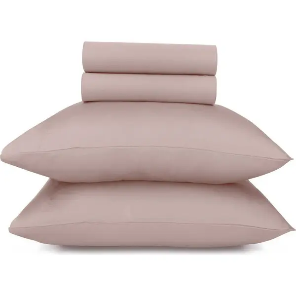 CALIFORNIA DESIGN DEN Signature Comfort 100% Egyptian Cotton Soft Sateen Sheet Set - Sepia Rose