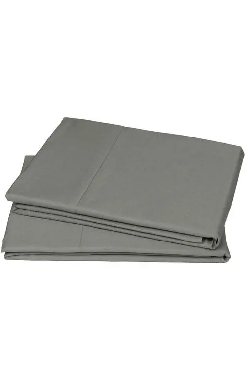 CALIFORNIA DESIGN DEN Set Of 2 Pillowcasesgrand Indulgence 1000 Thread Count 100% Cotton Sateen - Grey