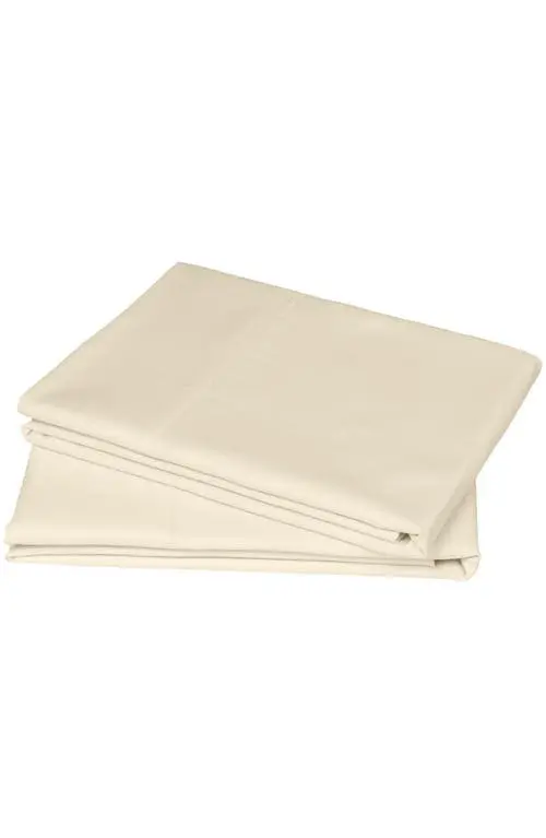 CALIFORNIA DESIGN DEN Set Of 2 Pillowcasesgrand Indulgence 1000 Thread Count 100% Cotton Sateen - Ivory (creamy Beige Tone)