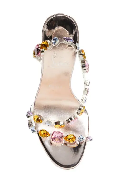CHRISTIAN LOUBOUTIN Rosa Z Crystal Embellished Slingback Sandal