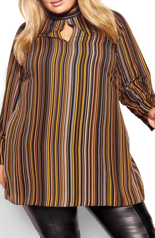 City Chic Tie Back Tunic Top