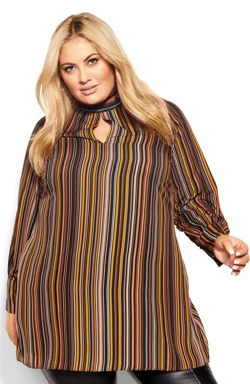 City Chic Tie Back Tunic Top