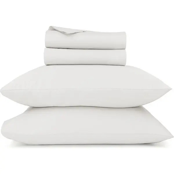 CALIFORNIA DESIGN DEN Grand Indulgence 1000 Thread Count 100% Cotton Sateen Sheet Set - True Ivory