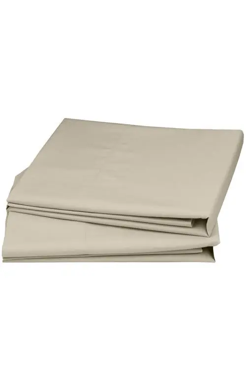 CALIFORNIA DESIGN DEN Set Of 2 Pillowcasessignature Comfort 100% Egyptian Cotton Percale - Beige