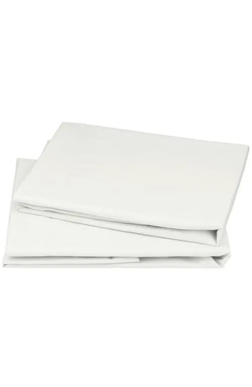 CALIFORNIA DESIGN DEN Set Of 2 Pillowcasessignature Comfort 100% Egyptian Cotton Percale - Ivory