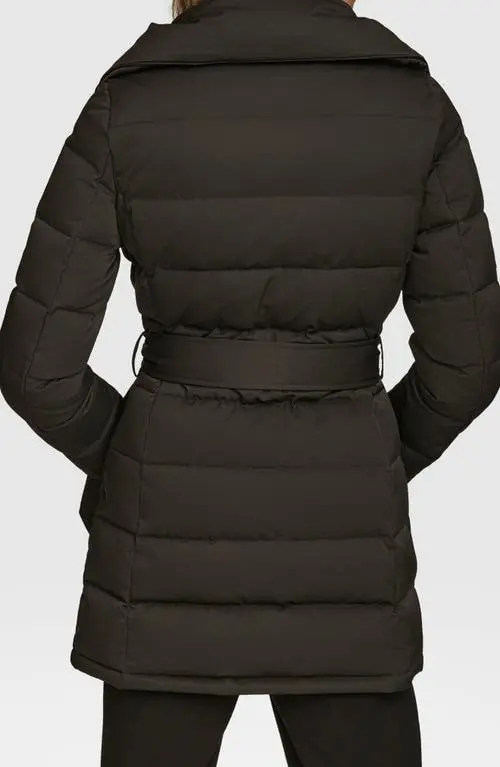 Donna Karan New York Water-resistant Belted Puffer Coat