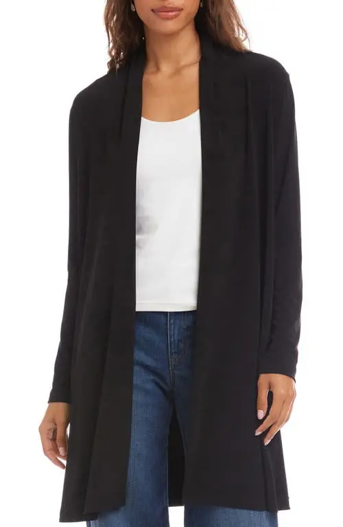 Karen Kane Travel Jersey Open Front Cardigan