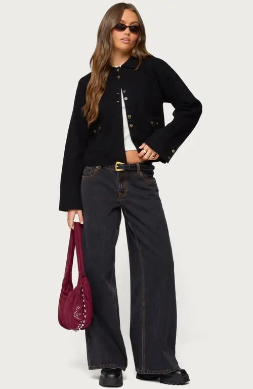 EDIKTED Lorne Compact Knit Jacket