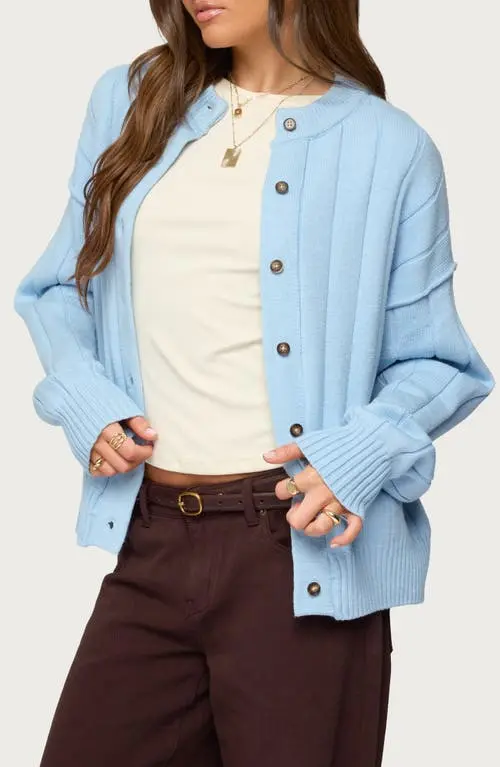 EDIKTED Joanie Wide Rib Cardigan