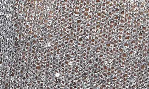 EDIKTED Eleora Sequin Knit Tank - Gray