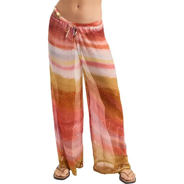 VITAMIN A® Striped Cover-up Pants - Terra Forms