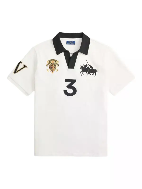Polo Ralph Lauren Crest-embroidered T-shirt - White