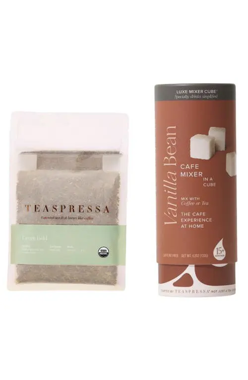 TEASPRESSA Vanilla Bean Green Tea Latte Set - Multi