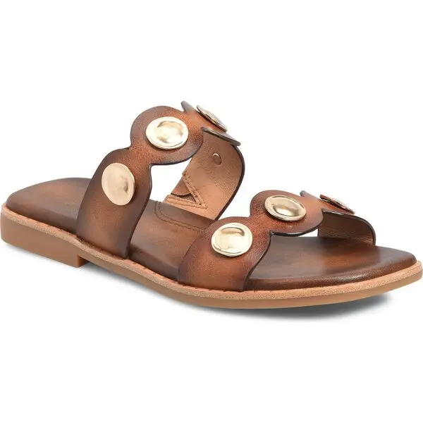 SOFFT Ezra Leather Slide Sandal - Antico Luggage