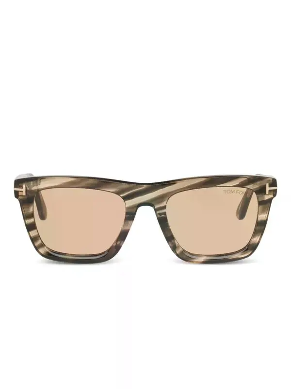 TOM FORD Square Frame Sunglasses - Green