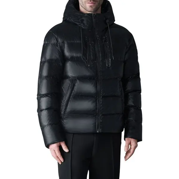 Mackage Victor Water Resistant Recycled Down Puffer Jacket - Black