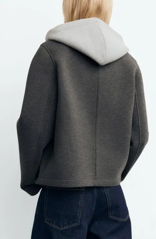 Mango Layered Hooded Jacket
