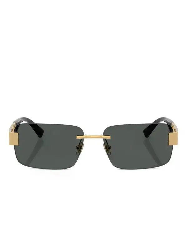 Versace Ve2298 Geometric-detail Sunglasses - Gold
