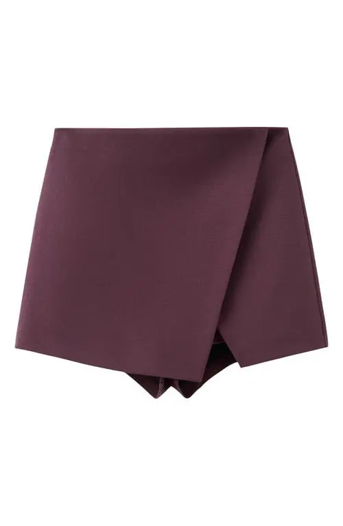 Mango Faux Wrap Skort